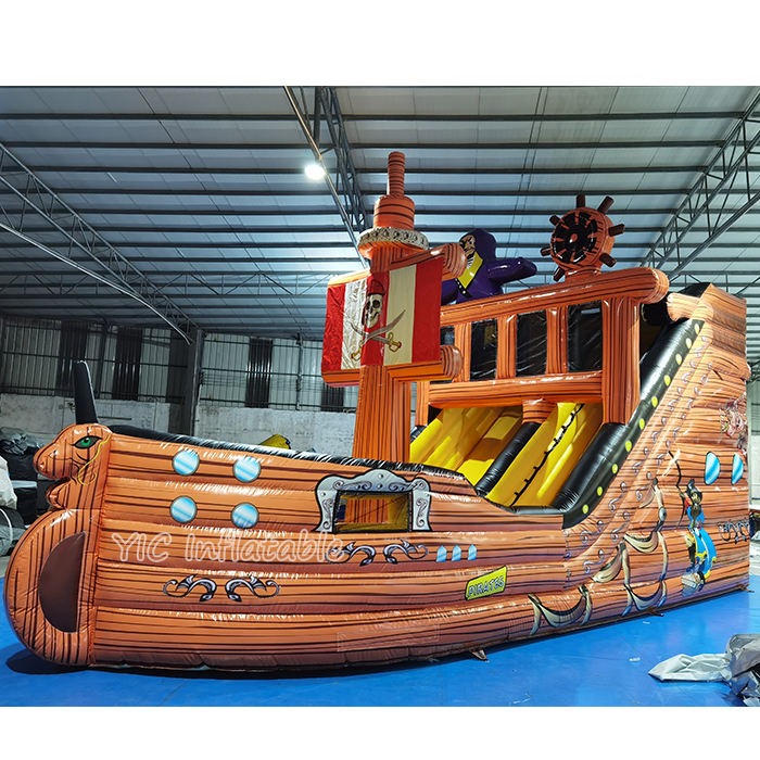 Inflatable Pirate Ship Inflatable Water Slide Rental yic inflatable ...